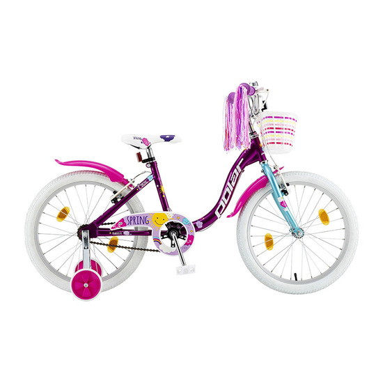 Bicikl Polar JUNIOR 20 SPRING B202S03244, 20", Ljubičasto/pink/plava