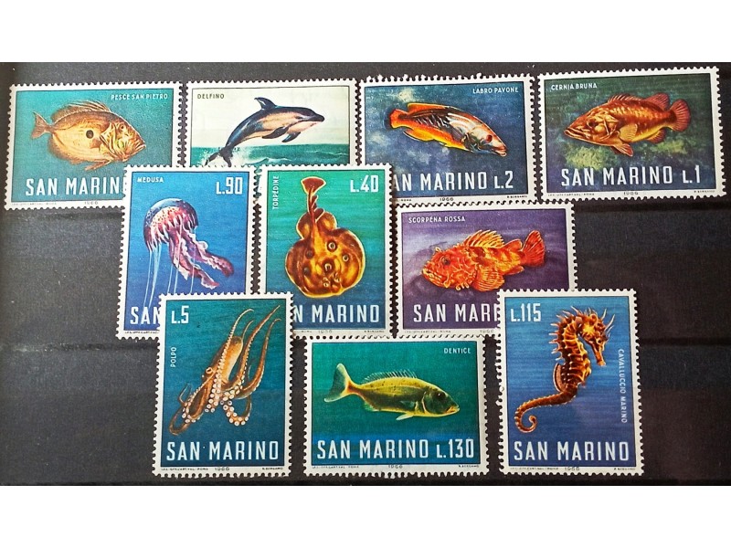 SAN MARINO CELA CISTA SER.B.R 869-78**IZ 1966