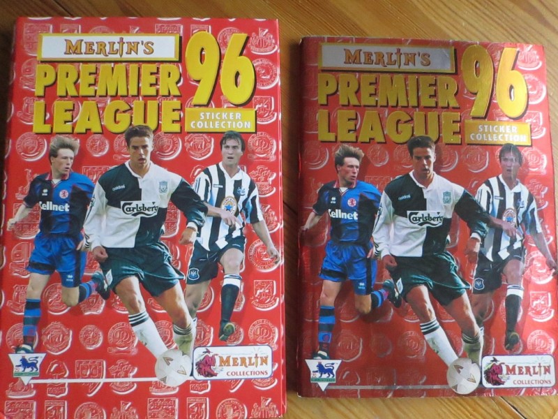 MERLIN'S PREMIER LEAGUE 1996 KOMPLETAN ALBUM + BINDER