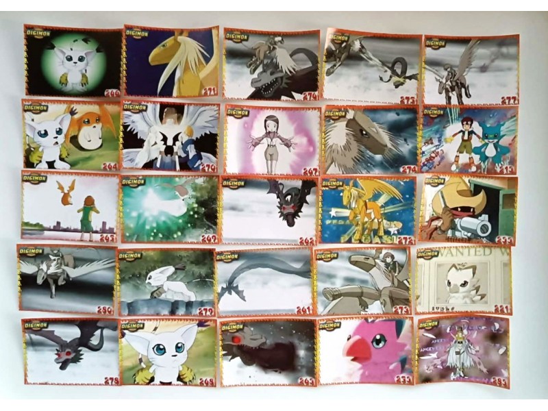 Digimon slicice - Lot od 25 slicica