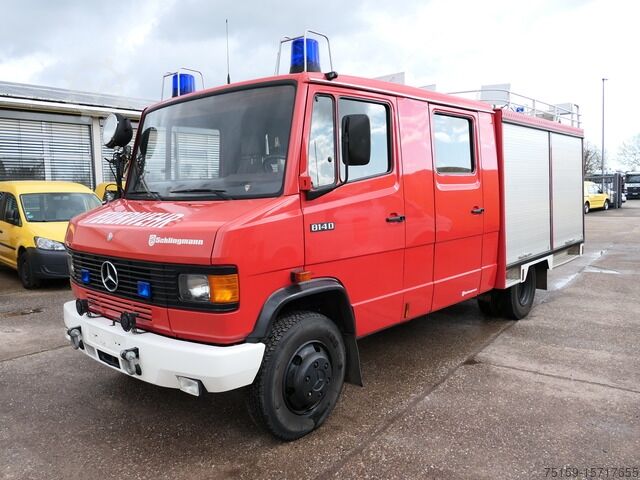 Vatrogasno vozilo
mercedes-benz 814 D LF 8/6 DoKa AHK Löschwassertank 600L Schlingmann