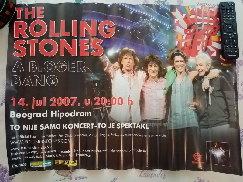 THE ROLLING STONES - PLAKAT - BEOGRAD 2007