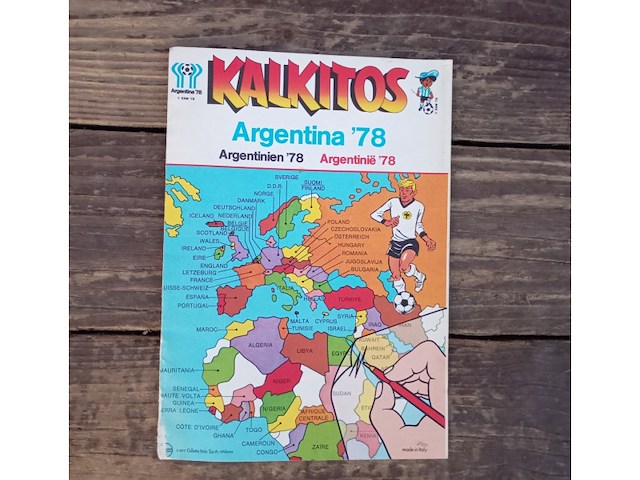 KALKITOS ALBUM SA NALEPNICAMA ARGENTINA 78