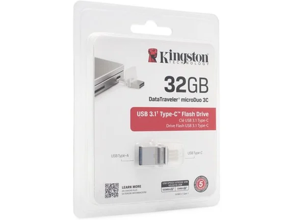 Kingston USB fleš Data Traveler DTDUO3C 32GB USB 3.1