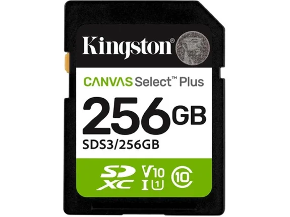 Kingston SD kartica Canvas Select Plus 256GB 150MB/s
