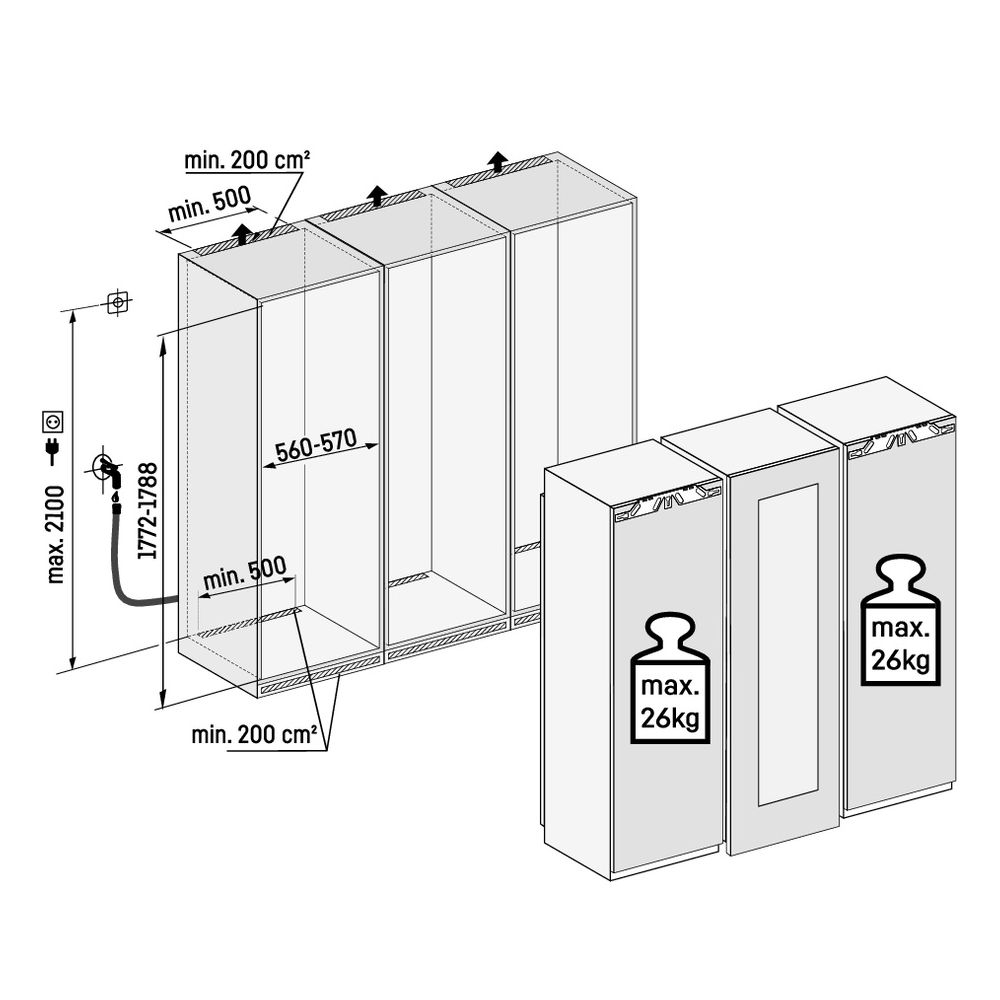 Liebherr side by side kombinacija frižidera IXRFW 5183
