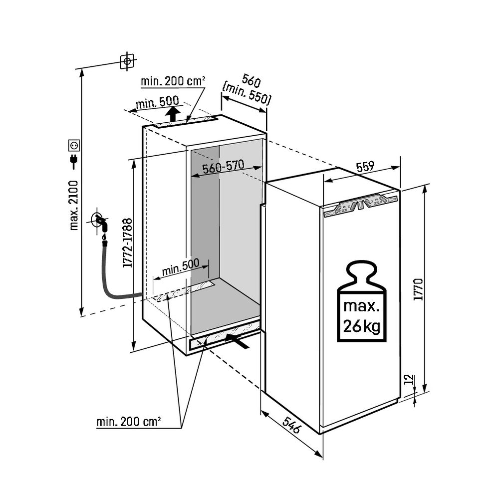 Liebherr ugradni zamrzivač SIFNdx 5188