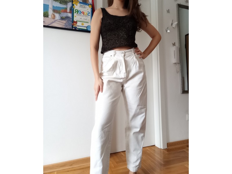 Crop top sjajni uni
