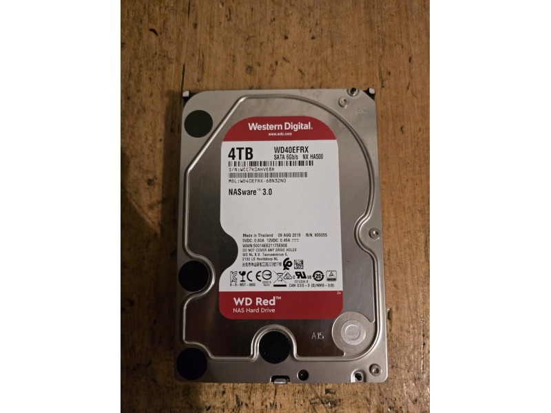 Western Digital Red 4Tb 96% Health 100% Performance!
