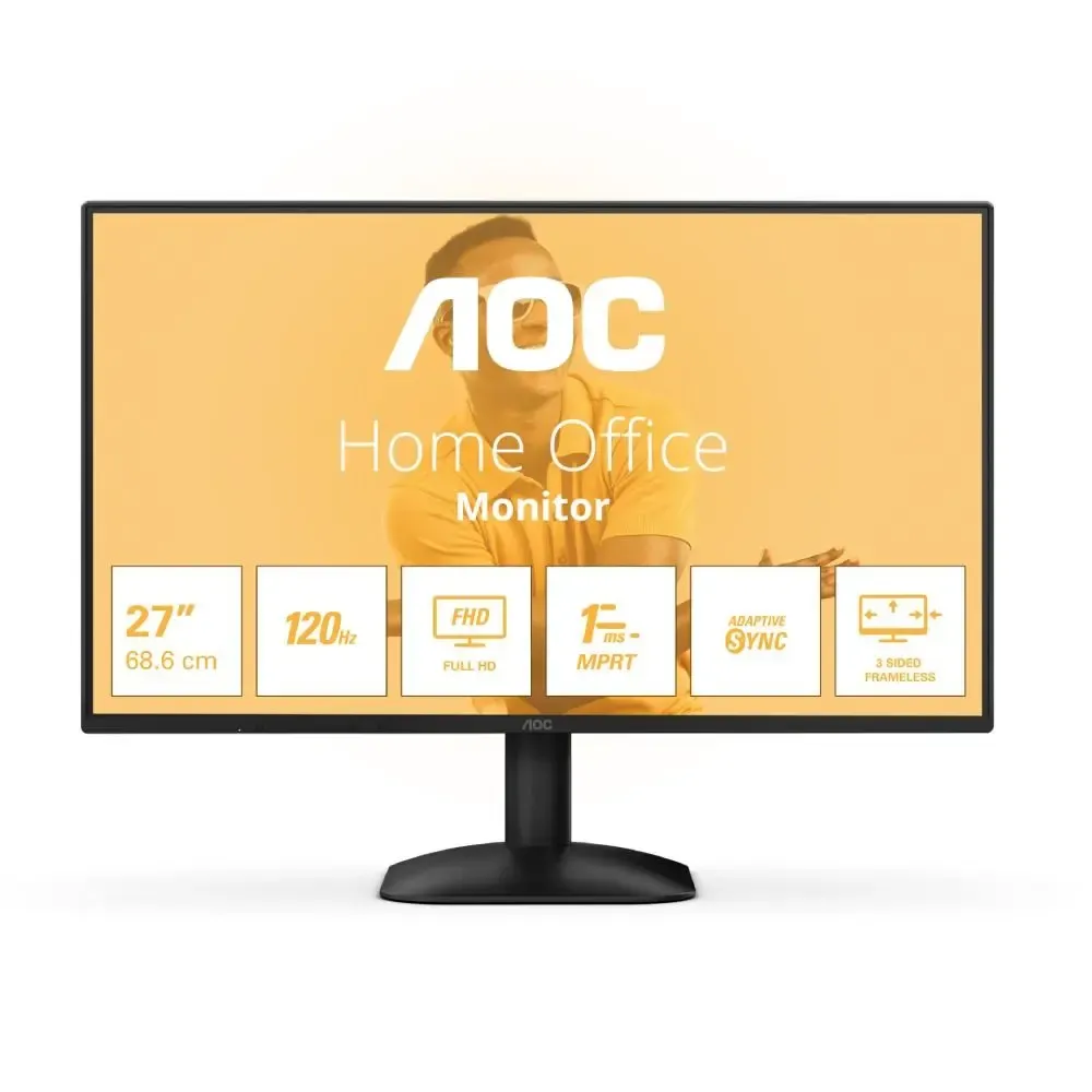 AOC 27" 27B31H IPS, FHD 1920x1080, 120Hz, 1ms, HDMI, VGA, TILT