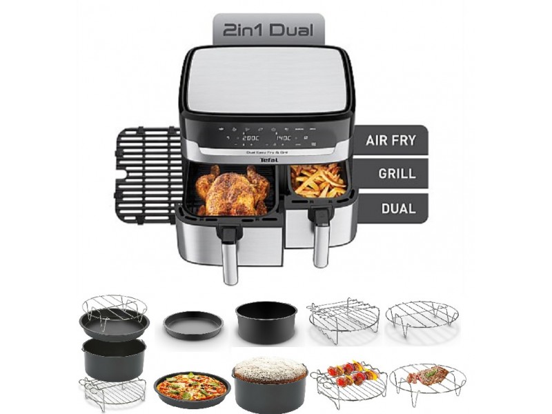 TEFAL Dual Easy Fry & Grill Friteza na vruć vazduh 8.3L