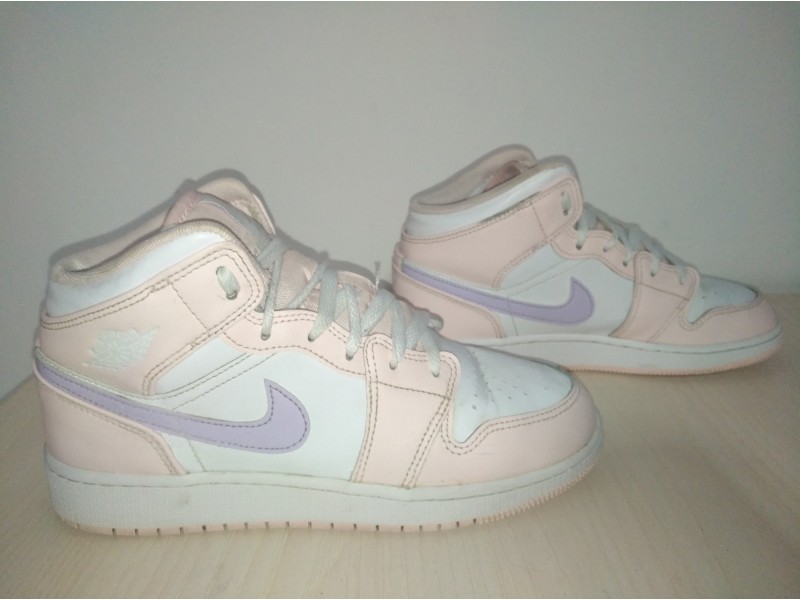 Jordan 1 Mid Pink Wash decije patike broj 38 ORIGINAL