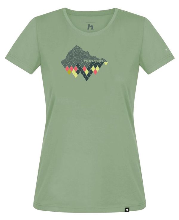 WOMEN'S QUICK-DRYING T-SHIRT HANNAH CORDY SMOKE GREEN