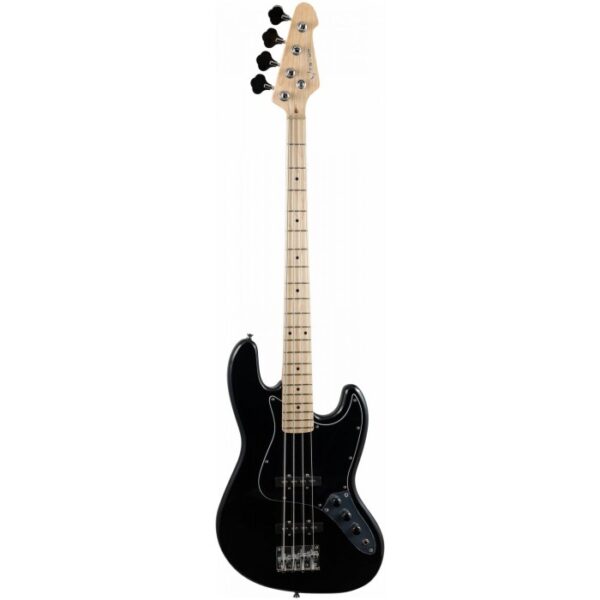 Veston JB-BK Jazz Bass Električna Bas Gitara Crna