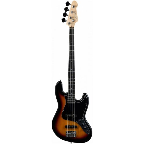 Veston JB-SB Sunburst Jazz Bass Gitara – 4-Žičani Električni Bas, Maple Vrat