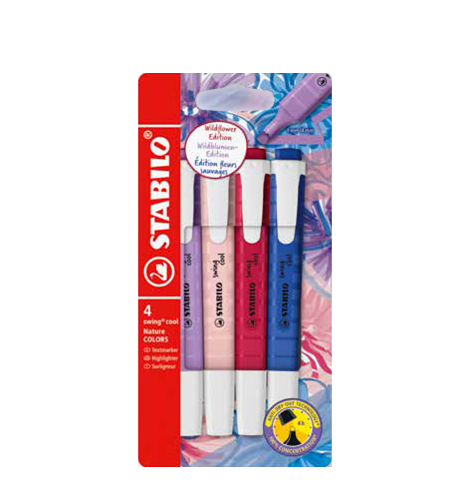 Signir STABILO swing cool Nature colors Wildflower Edition 1/4
