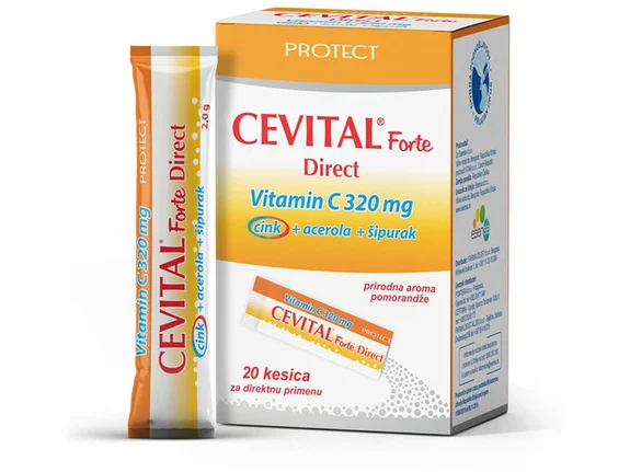 Esensa Cevital forte direct vitamin c 320mg i zn oralni prašak 20 kesica protect