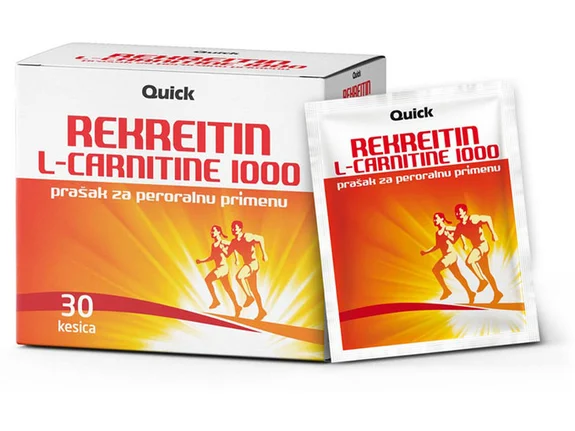 Esensa L-carnitine 1000 rekreitin prašak za oralni rastvor 30 kesica quick