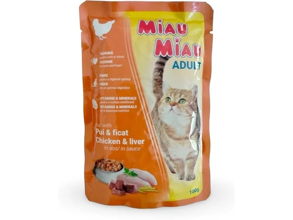 Miau Miau Hrana za mačke Piletina 100 g