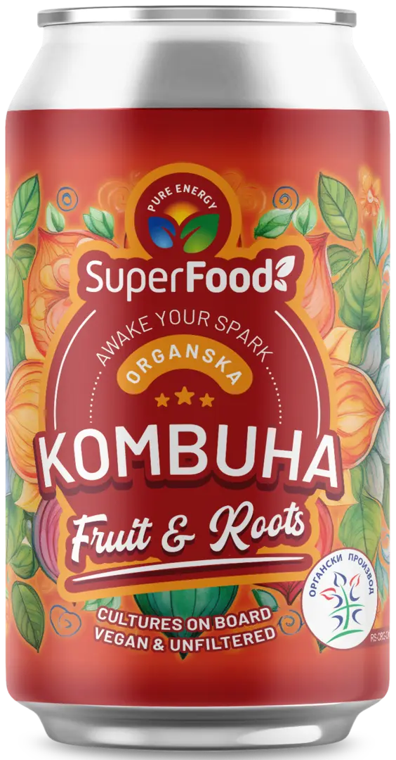 Organska Kombuha Fruit & Roots KOMBO: 6 kom x 330 ml