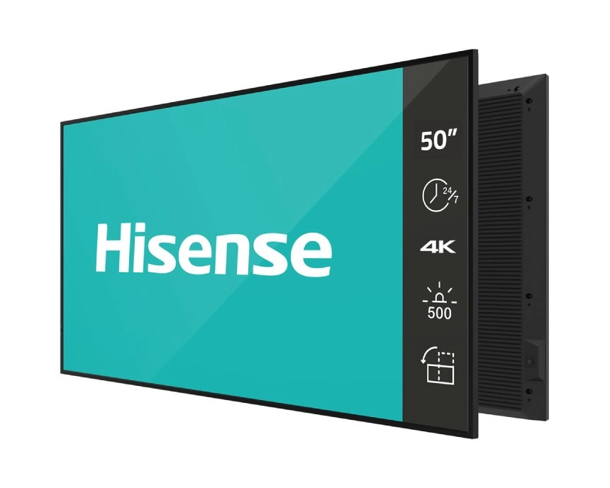 HISENSE 50 inča 50DM66D 4K UHD 500 nita Digital Signage Display - 24/7 Operation