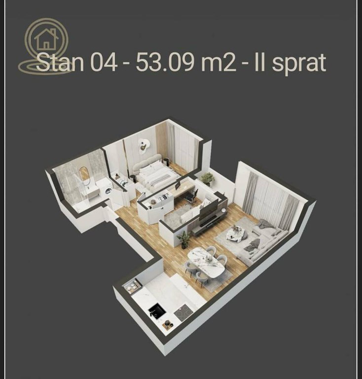 Trosoban stan, Novi Sad | Prodaja · 53m² · 105.631€