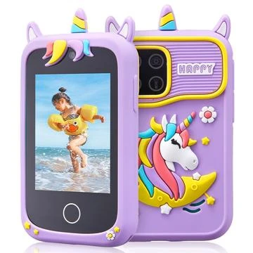 HAPPY UNICORN Z10 X TYPE KIDS SMART TOY W. CAMERA, 20 GAMES, MUSIC PLAYER (OPEN-BOX SATISFACTORY) - PURPLE