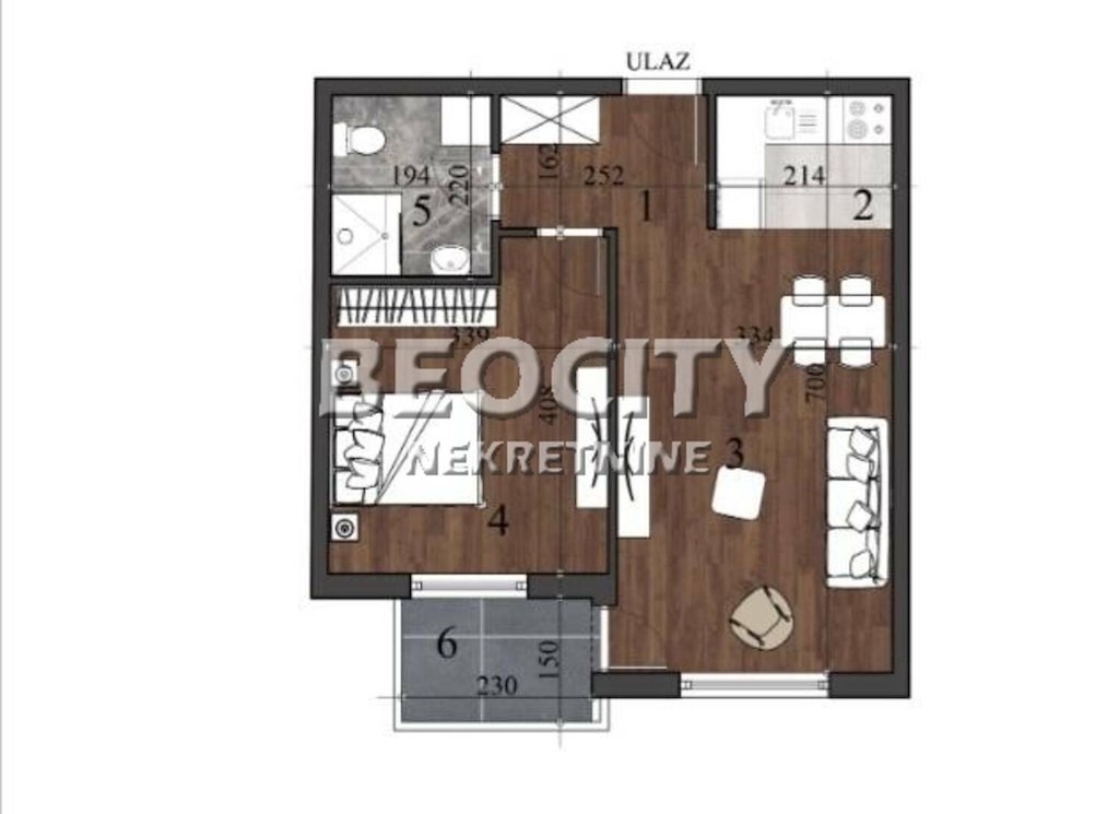 Dvosoban stan, Novi Sad - Nova Detelinara | Prodaja · 46m² · 138.000€