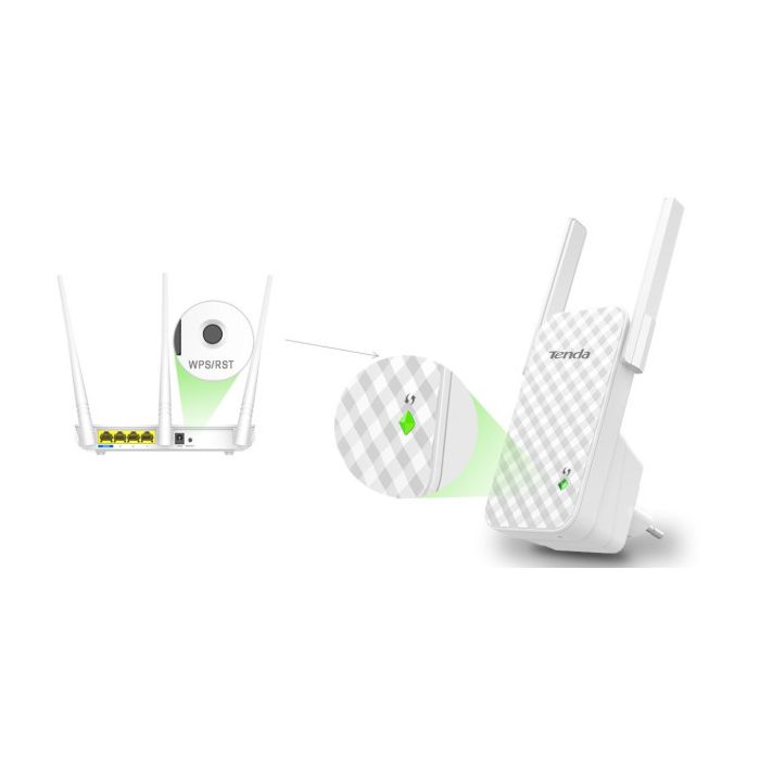 Tenda A9 WiFi ripiter/ruter 300Mbps Repeater Mode Client+AP white (Alt:WNP-RP300-03 )