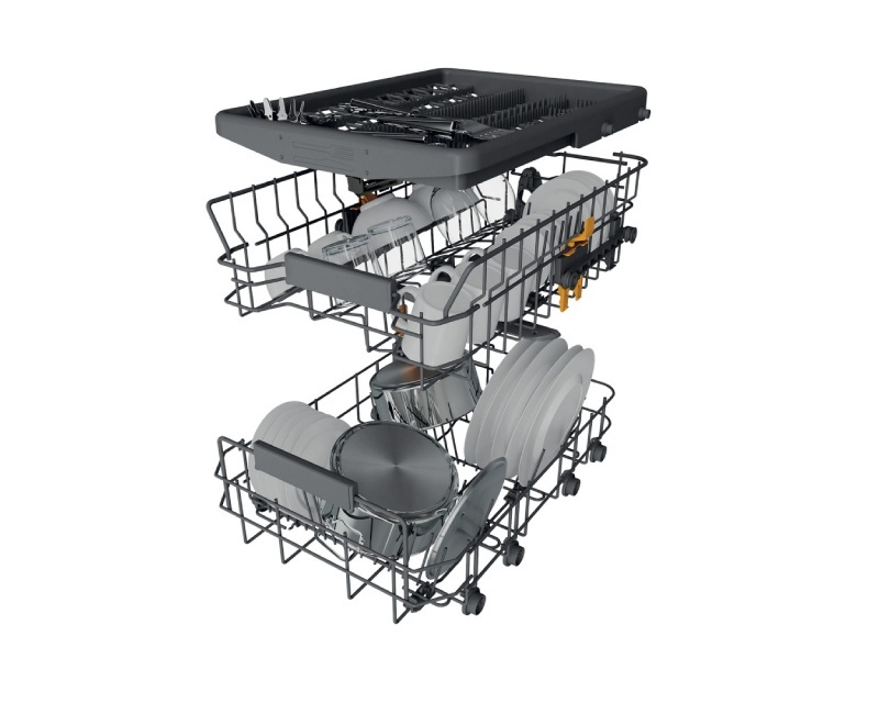 WHIRLPOOL WH6FC11BS7A0X mašina za pranje sudova - 45cm