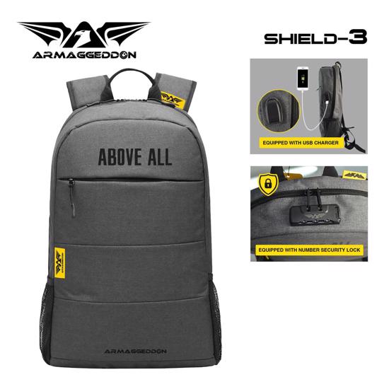 ARMAGGEDDON Shield 3 ranac 15.6" siva boja