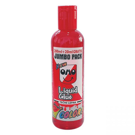 Oho lepak 200ml + 20ml tečni slime vodoperiv crveni ( C277 )