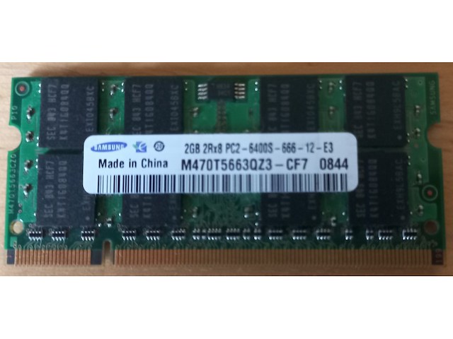Samsung 2GB 2rx8 pc2-6400s-666-12-e3 dve memorije