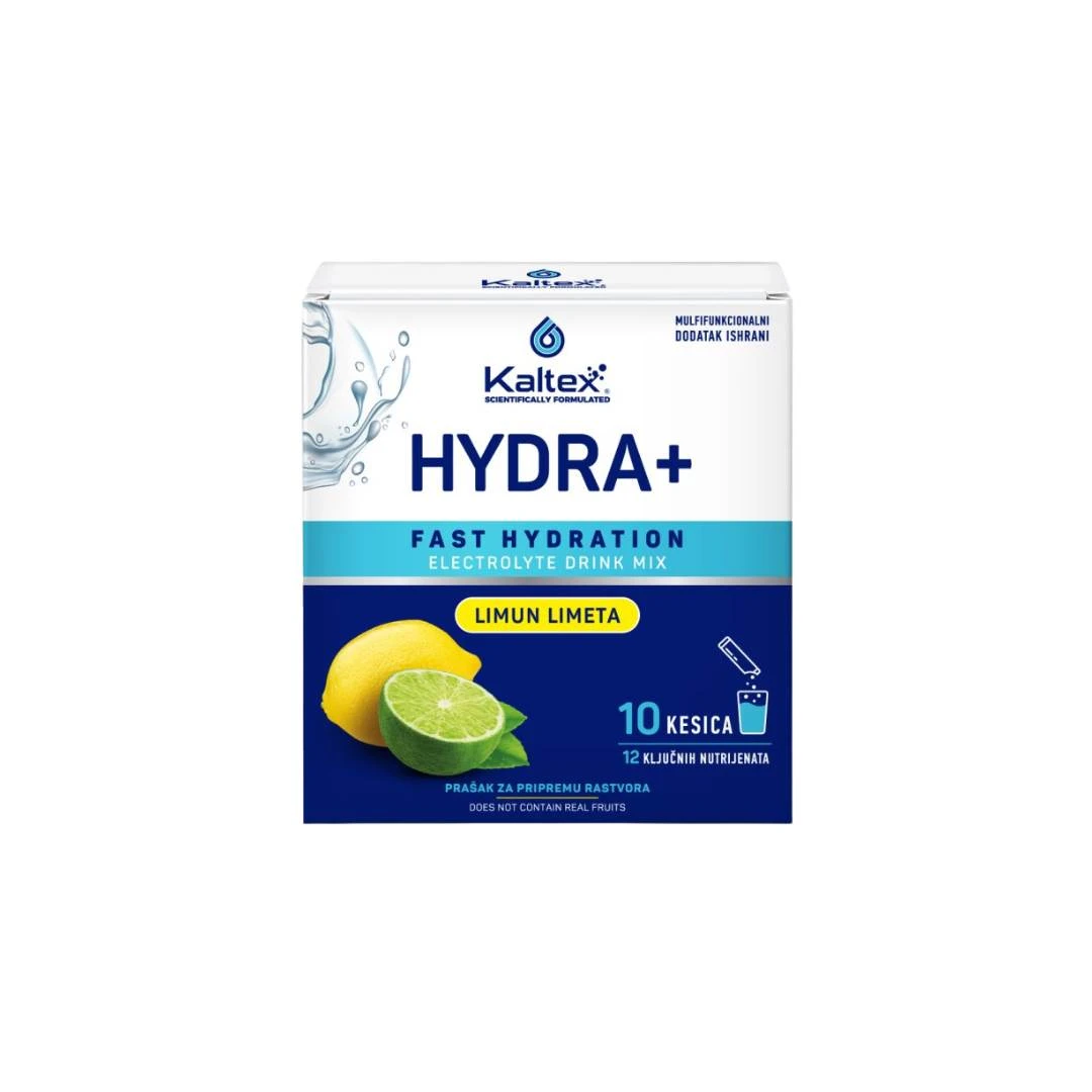 Kaltex Hydra+ Lemon Tropical Elektrolitski Napitak za Hidrataciju i Nadoknadu Minerala 10 Kesica
