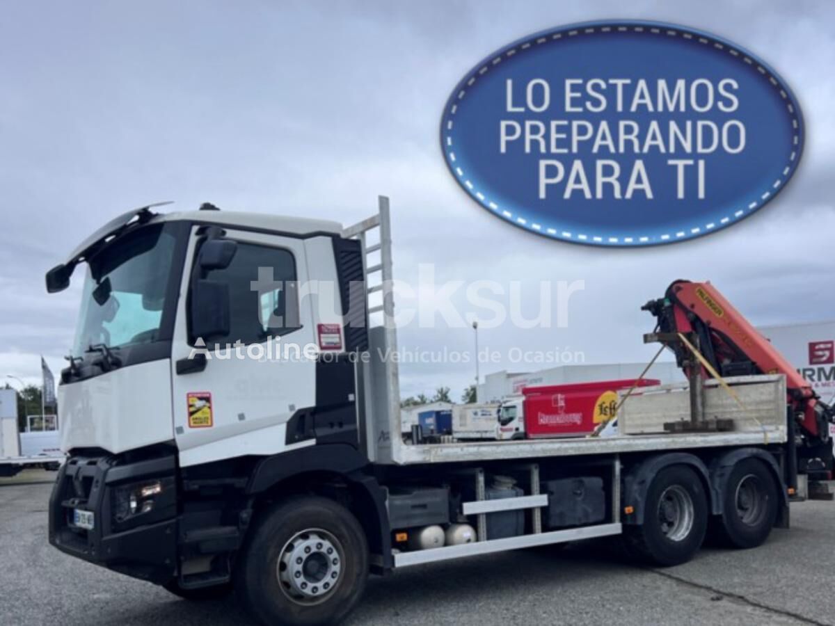 Renault C430.26 6X4 GRUA + CAJA ABIERTA kiper