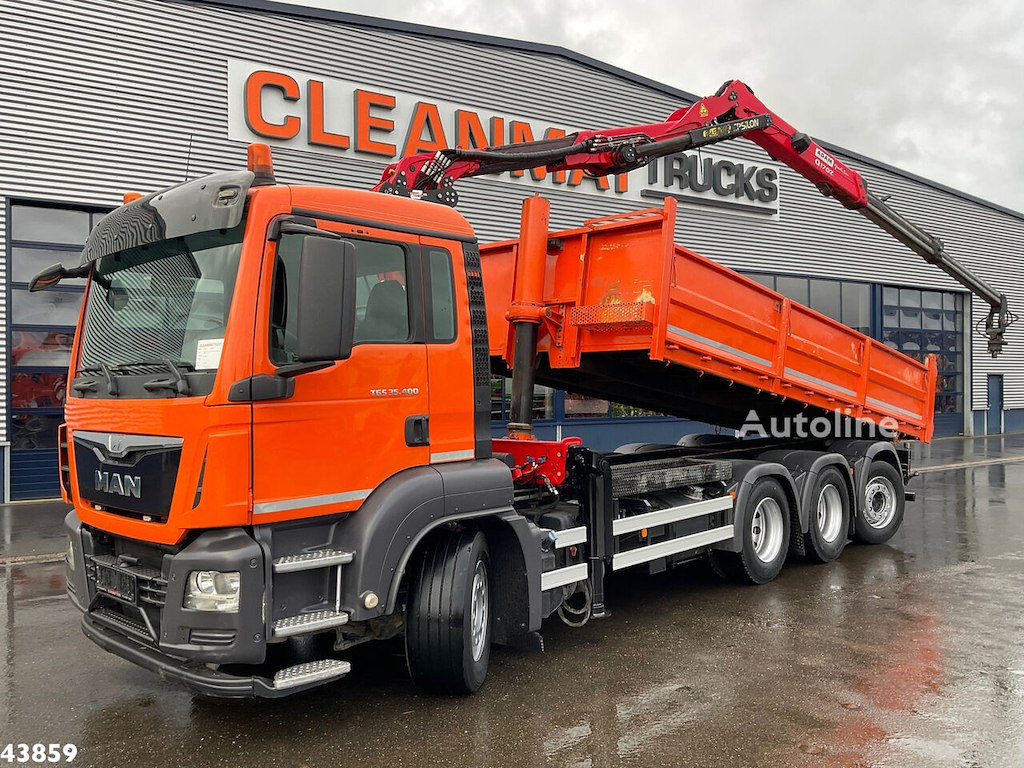MAN TGS 35.400 8x4 Euro 6 Palfinger 17 Tonmeter Z-kraan kiper