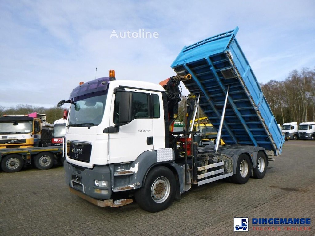 MAN TGS 26.400 6X4 tipper + Palfinger PK15002 kiper