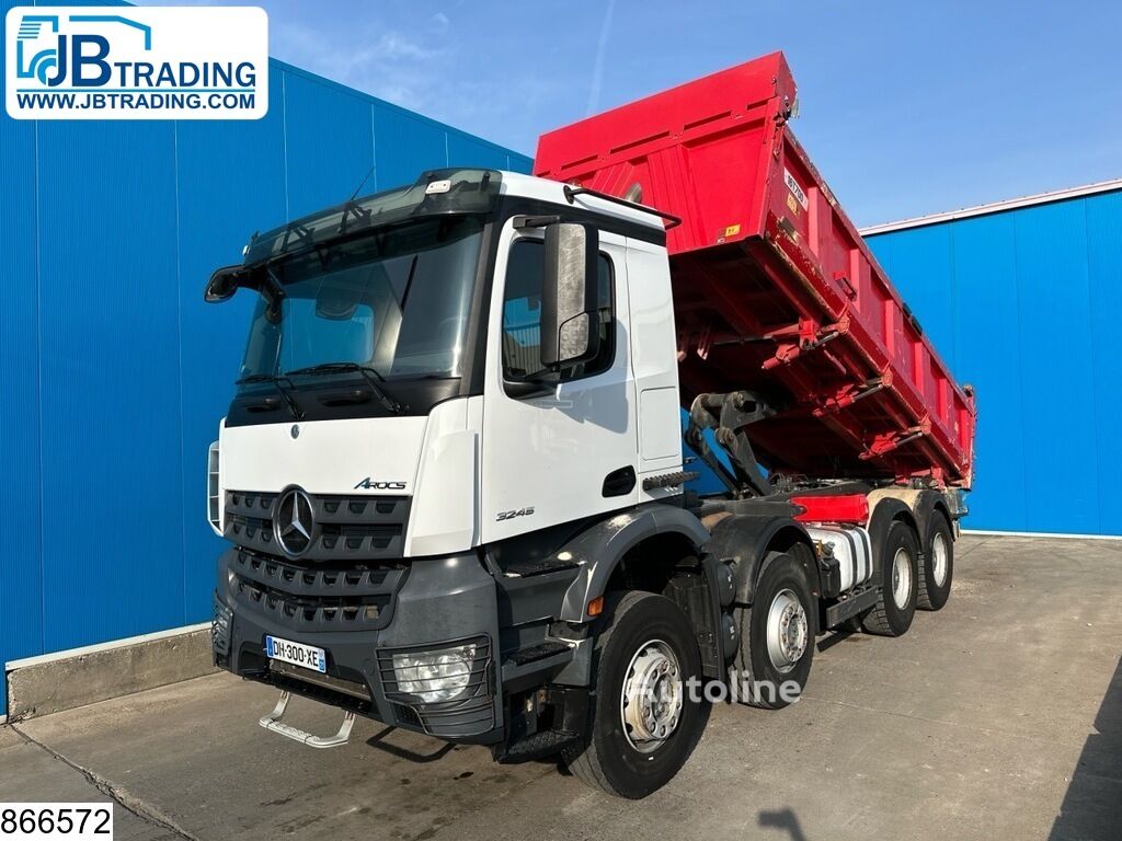 Mercedes-Benz Arocs 3245 8x4, Euro 6, steel suspension, PTO kiper