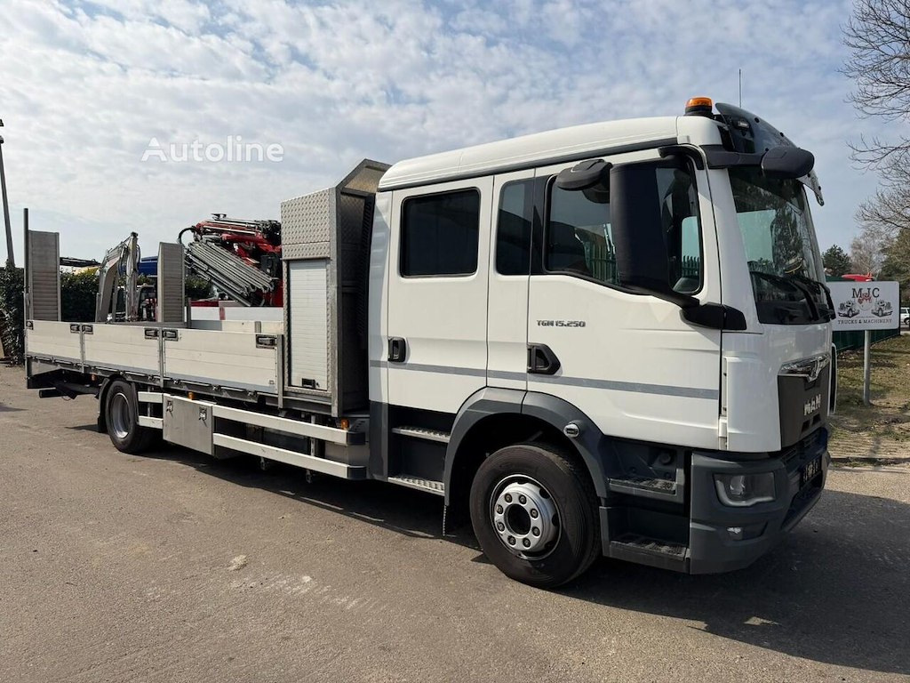 MAN TGM 15.250 DOKA AUTO / MACHINE TRANSPORTER (6m30) + RAMPS - *141 kamion s ravnom platformom