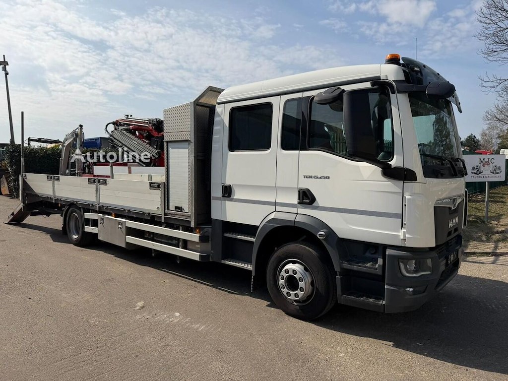MAN TGM 15.250 DOKA MACHINE CARRIER (6m30) + RAMPS - *141.000km* - 6 kamion s ravnom platformom