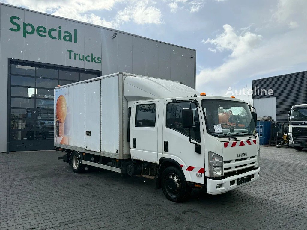 Isuzu N-serie 4x2 / Dubbele cabine / Bakwagen / Dhollandia Laadklep 15 kamion furgon