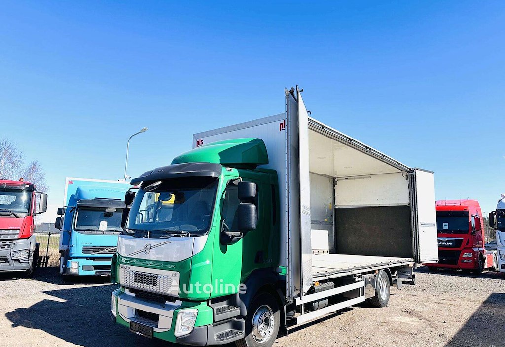 Volvo FL 250 14T atidaromu sonu ir liftu kamion furgon