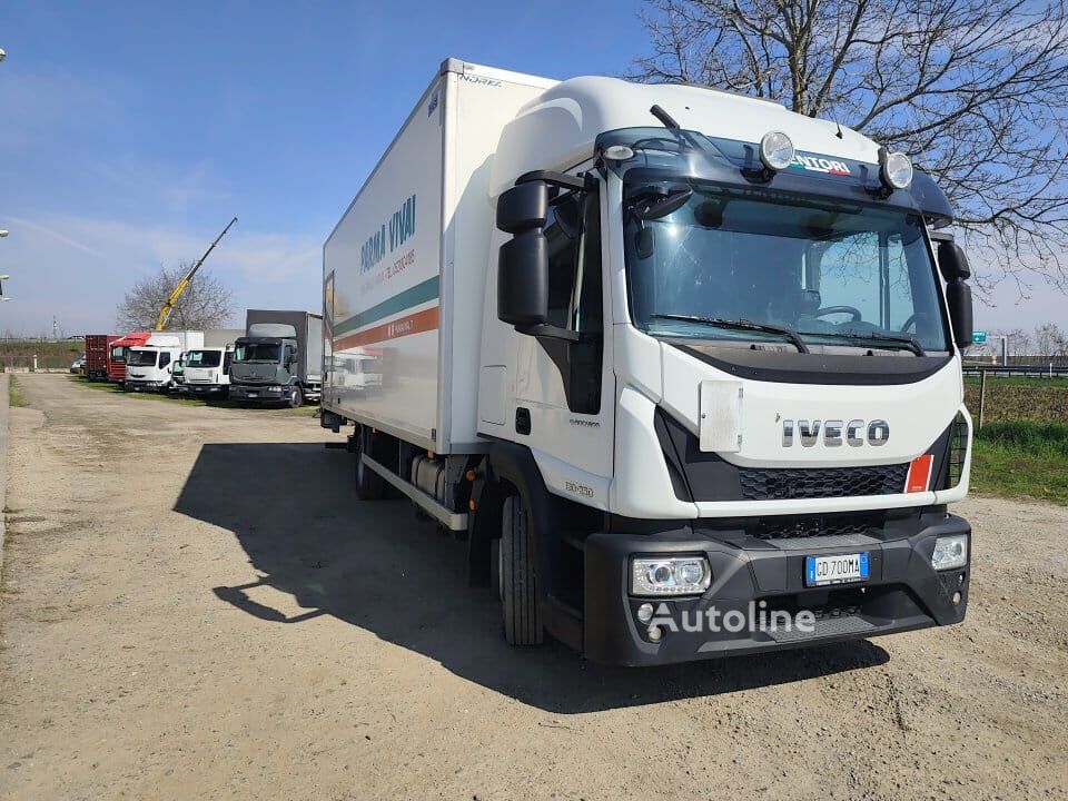 IVECO EUROCARGO 120E250 EURO 6 FURGONE ISO 7,6 MT + PEDANA 1,5 TON kamion furgon