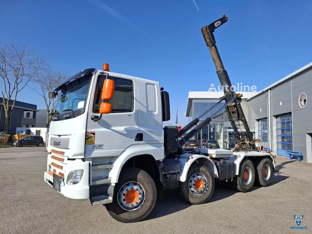 DAF CF 410 / 8X4 / DEB / FULL-STEEL / 2XBIG AXLE / HYVA 22 TON HOOKL kamion rol kiper