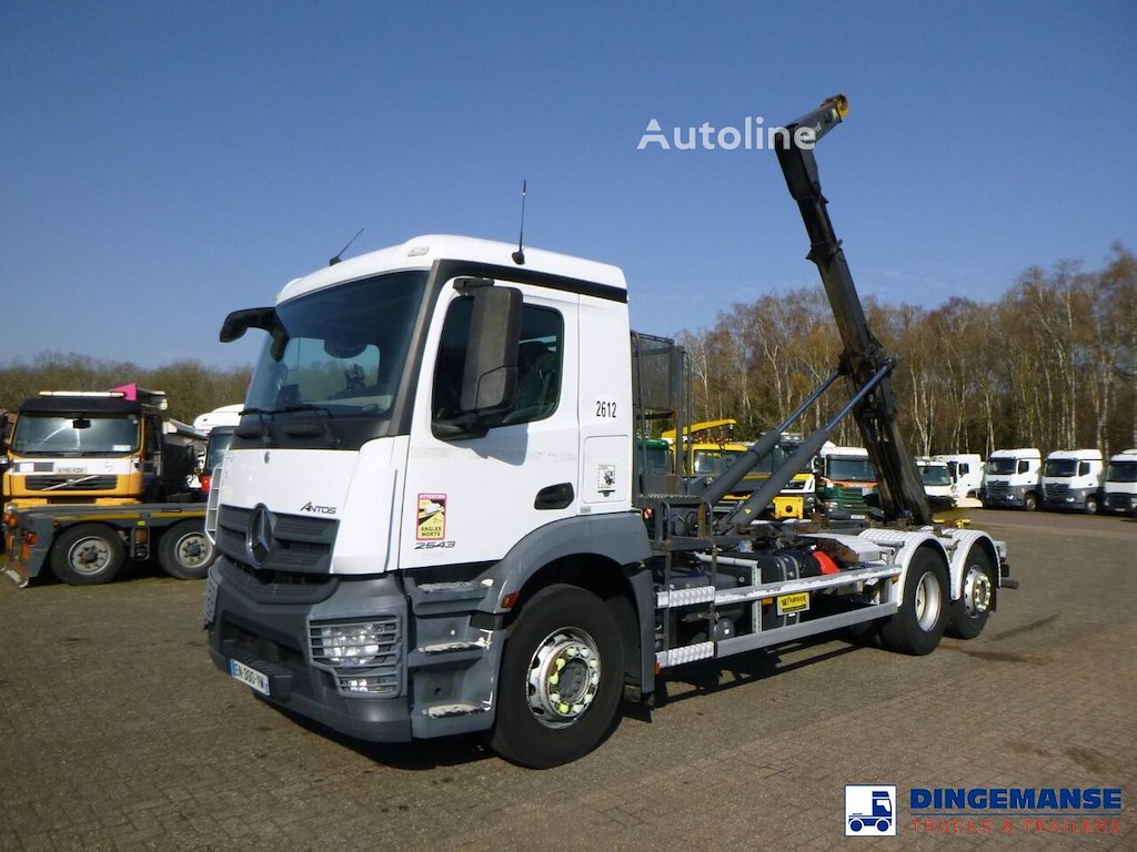Mercedes-Benz Antos 2543 6x2 Euro 6 Garnier container hook lift 18t kamion rol kiper