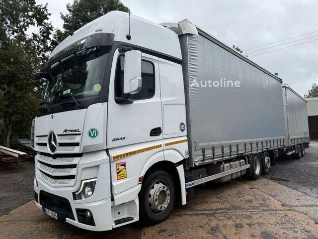 Mercedes-Benz Actros 2542 JUMBO 120 kamion sa klizna zavesa cerada + prikolica sa kliznom ceradom