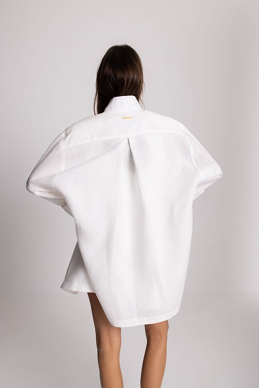 off white linen shirt
