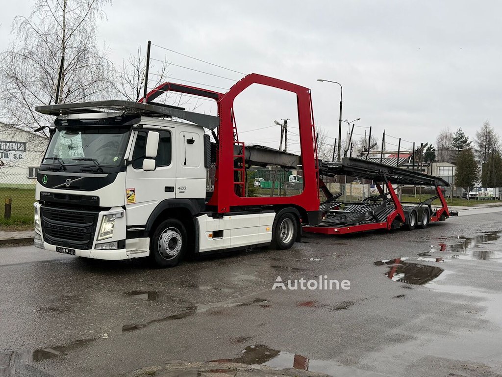 Volvo fm420 LOHR autotransporter