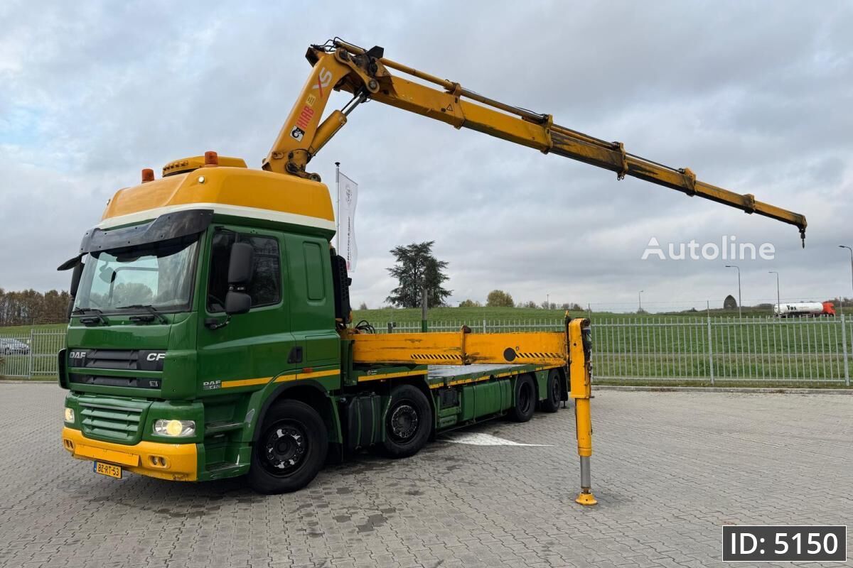 DAF CF 85.410 SC, Euro 5, 8x2 / Hiab 422 EP5 + Radio / 5x extendable kamion platforma