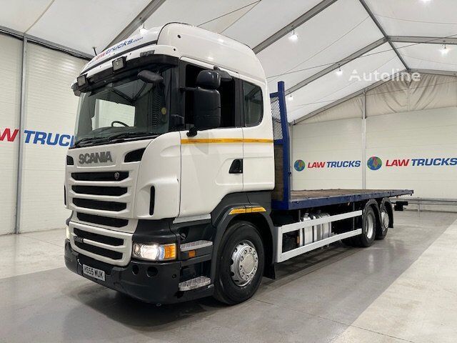Scania R480 6x2 Rear Lift Sleeper Cab Flatbed Manual kamion platforma